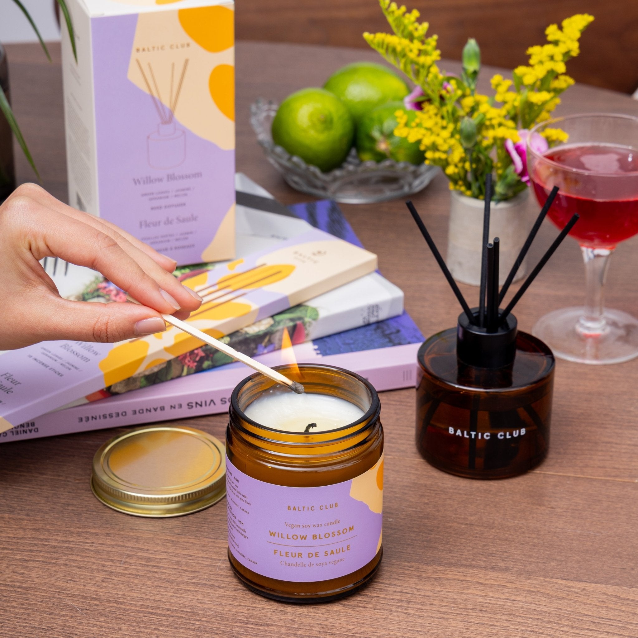 Willow Blossom Reed Diffuser – Floral & Fresh | Baltic Club – Montréal